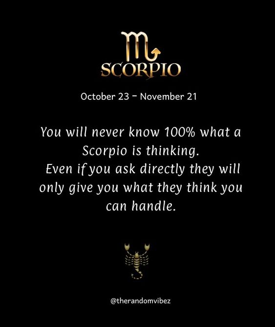 Scorpio Quotes